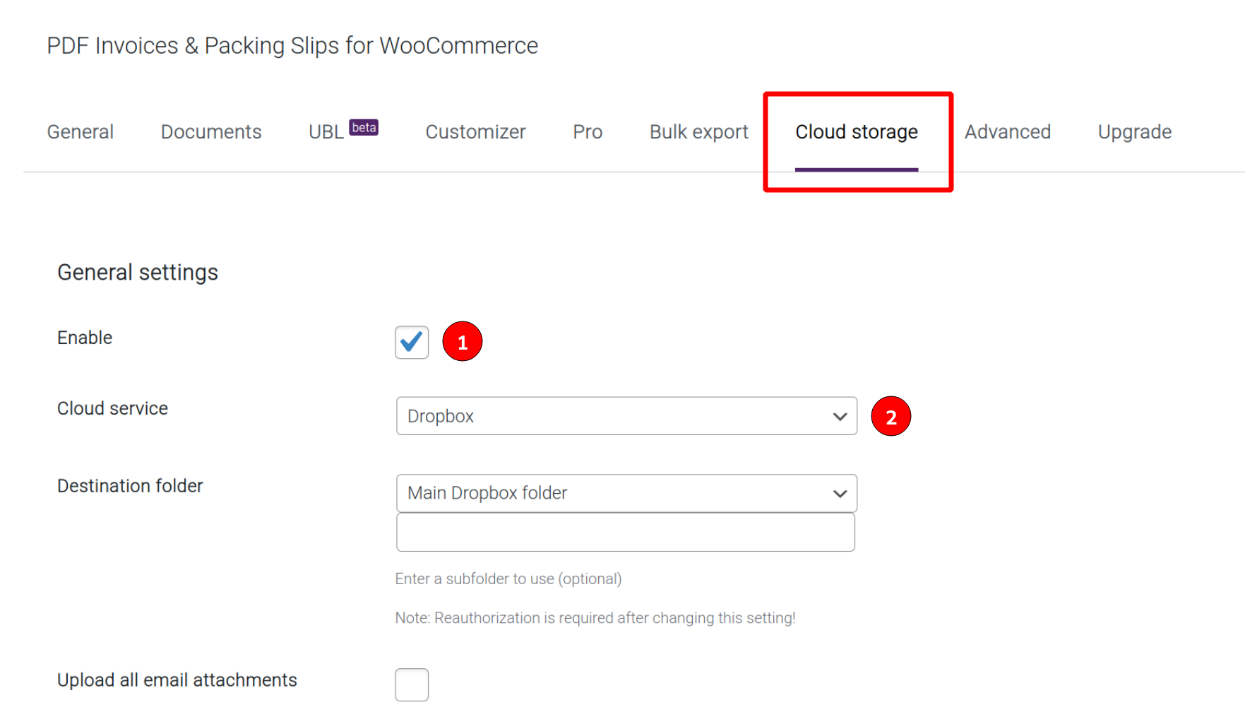 Authorizing Dropbox (Professional extension) - WP Overnight Documentation